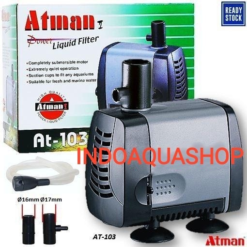 Jual Atman At-103 Pompa Celup Air Aquarium / Kolam / Hidroponik At103 ...