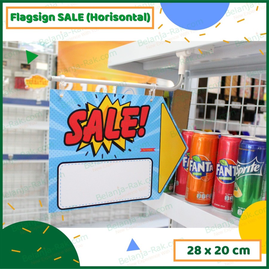 Jual Flagsign SALE (Horizontal) Kertas Promosi 1 Pack isi 6lembar | Shopee Indonesia