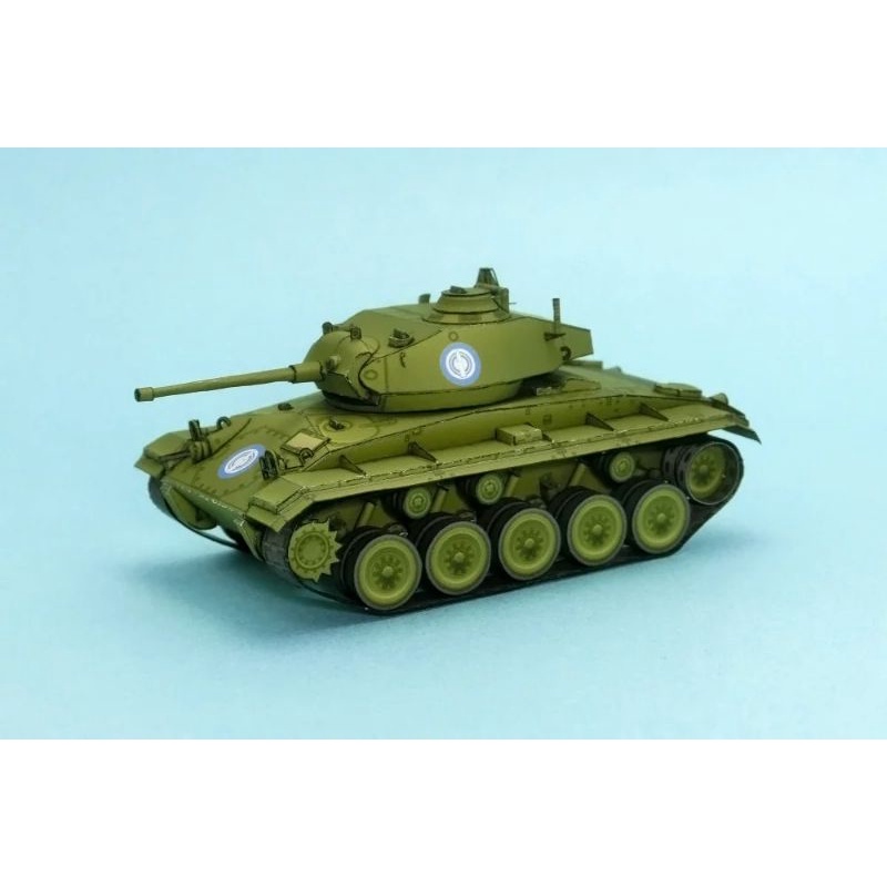Jual {Terima Jadi} M-24 Chafee Tank Girl und Panzer, Papercraft WW II ...