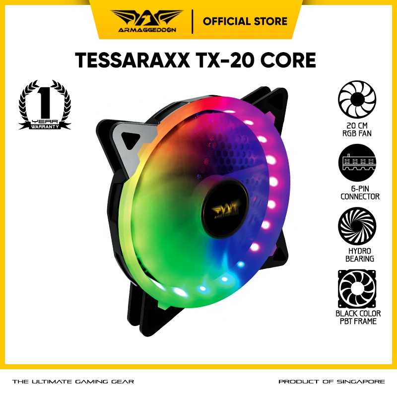 Jual Fan Casing 20cm Armaggeddon Tessaraxx TX 20 Core ARGB PC Cooling ...