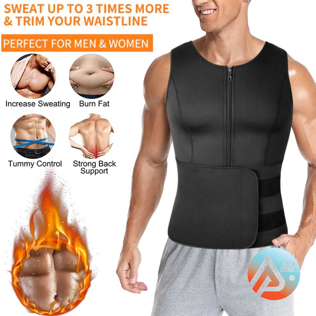 Jual Korset Pembentuk Badan Pria Shaper Single Velcro Sixpack Ideal Gym ...