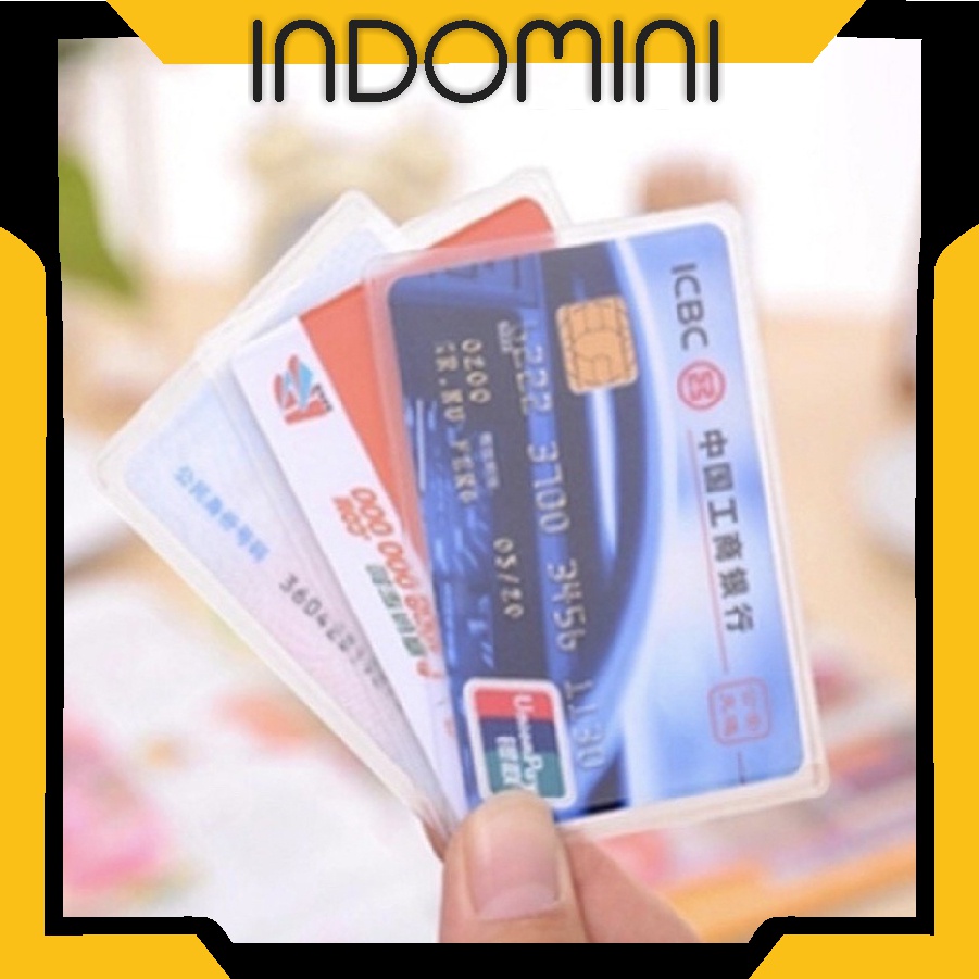 Jual INDOMINI Plastik Cover Pelindung Kartu ATM SIM KTP Kartu Nama R608 | Shopee Indonesia
