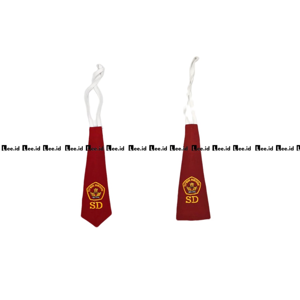 Jual Dasi SD Merah Emblem Bordir Laki Laki Perempuan Seragam Sekolah SD ...