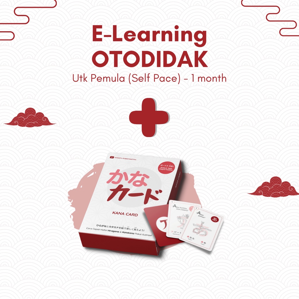 Jual E-Learning Otodidak dan Kana Card | Shopee Indonesia