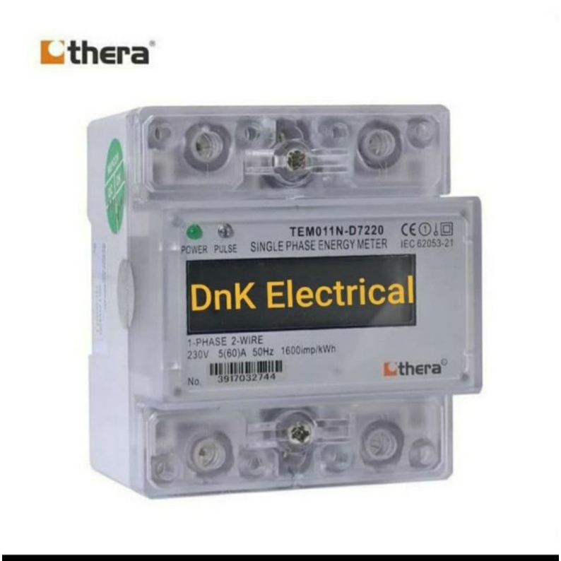 Jual KWH Meter 1 Phase (Digital/LCD) Merk THERA TEM011N-D7220 | Shopee ...