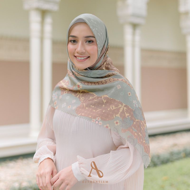 Jual Authentism Azzylla Series Hijab Segiempat - Shiha | Shopee Indonesia