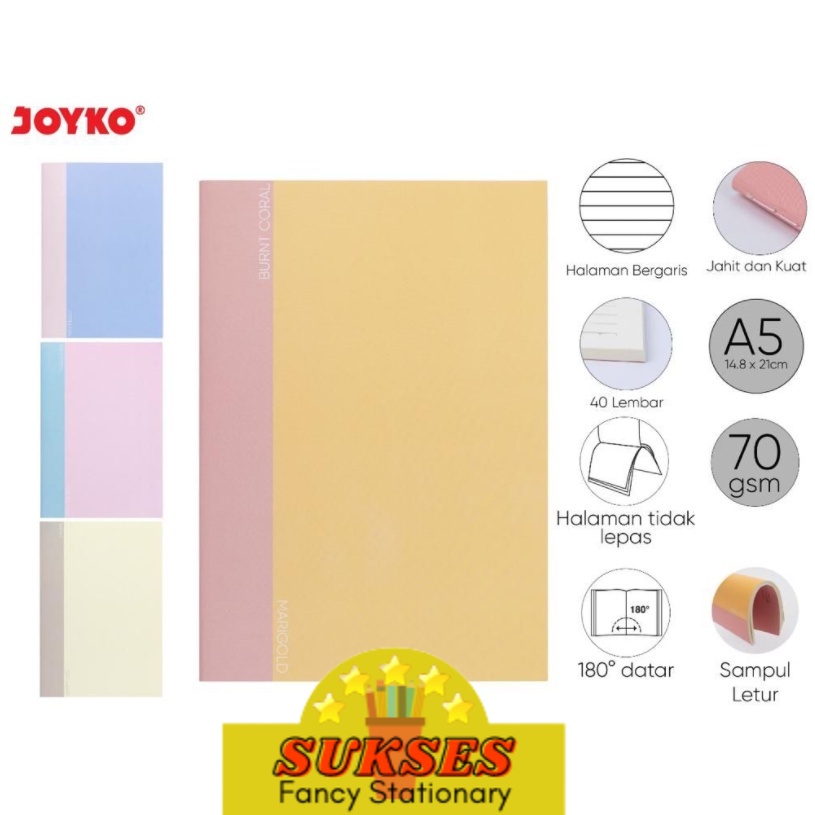 Jual Ruled Notebook Joyko NB-718 A5 Buku Tulis Catatan Bergaris ...