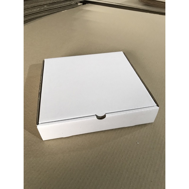 Jual 25x25x5 cm box pizza putih white kraft karton kardus dus | Shopee ...