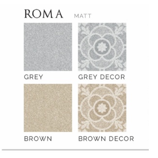 Jual ROMA MATT UK.25X25 DINDING LANTAI KERAMIK ASIA TILE | Shopee Indonesia