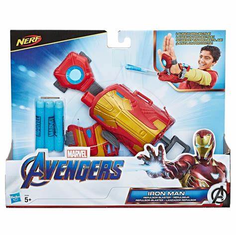 Jual NERF Iron Man Repulsor Blast Gauntlet Dart Blaster Marvel Avengers ...