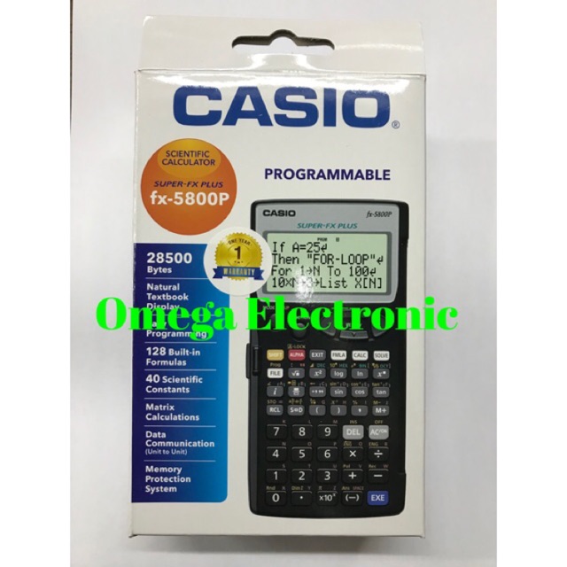 Jual Casio Calculator FX 5800 P Programmable Scientific Kalkulator ...
