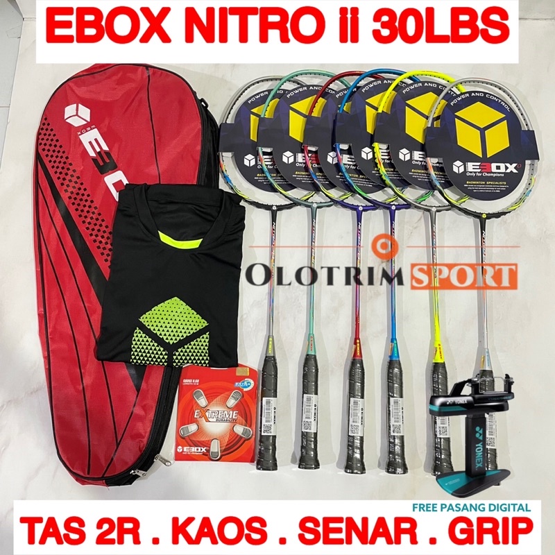 Jual Raket Badminton Ebox Nitro 28 ii Series Original | Shopee Indonesia