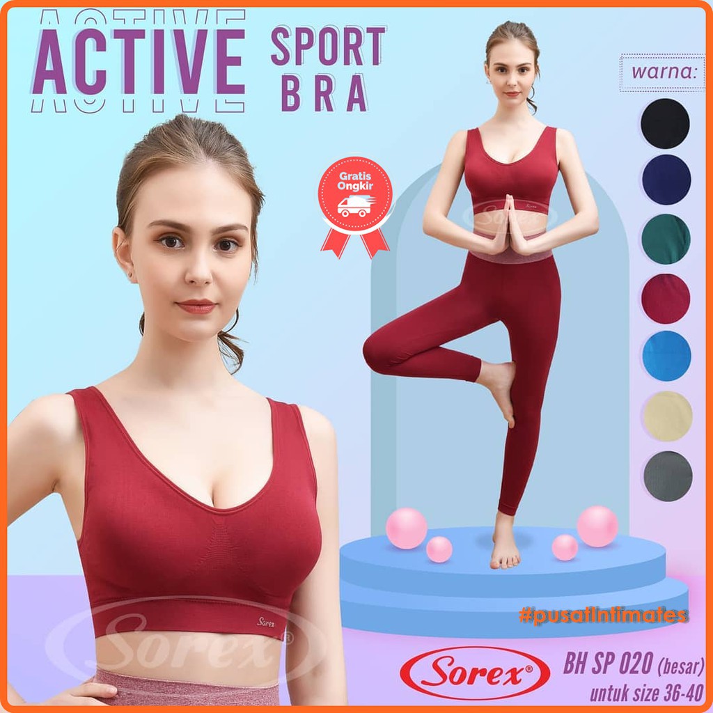 Jual Bra Gym Sport Sorex SP 021 & SP 020 Senam Stretch / BH Sport ...