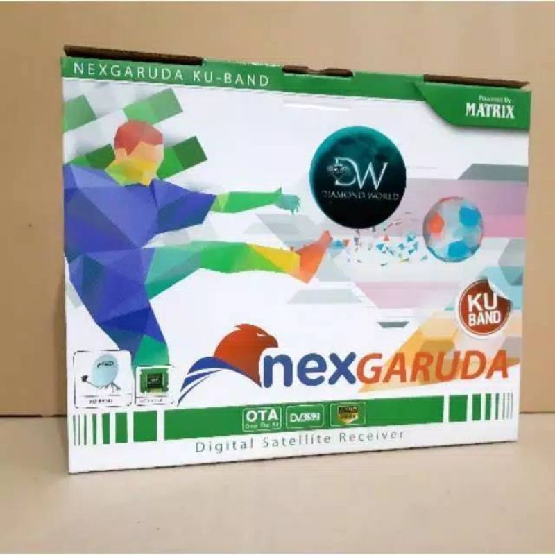 Jual Matrix Nex Garuda Hijau DVBS2 Receiver Parabola | Shopee Indonesia