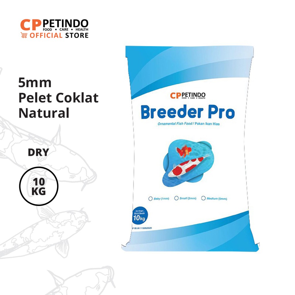 Jual CPPETINDO Breeder Pro Fish Food 5mm - 10kg | Shopee Indonesia