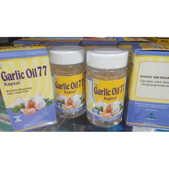 Jual Jual GARLIC OIL 77 isi 60 kapsul minyak bawang putih botol KECIL 60 kps Berkualitas ...
