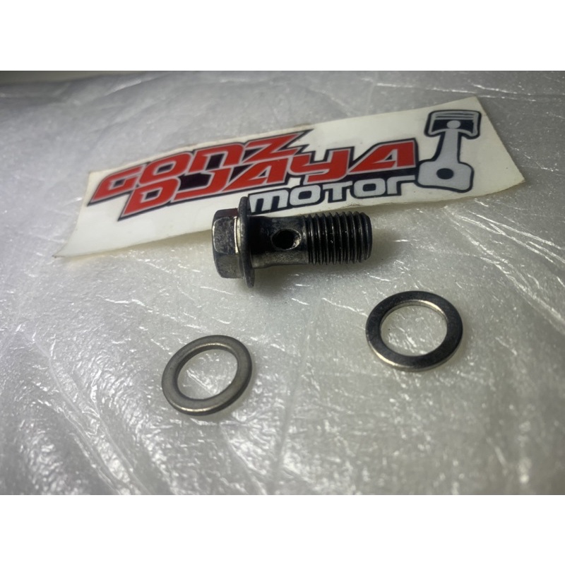 Jual baut banjo kaliper master baut drat kasar baut selang rem ring ...