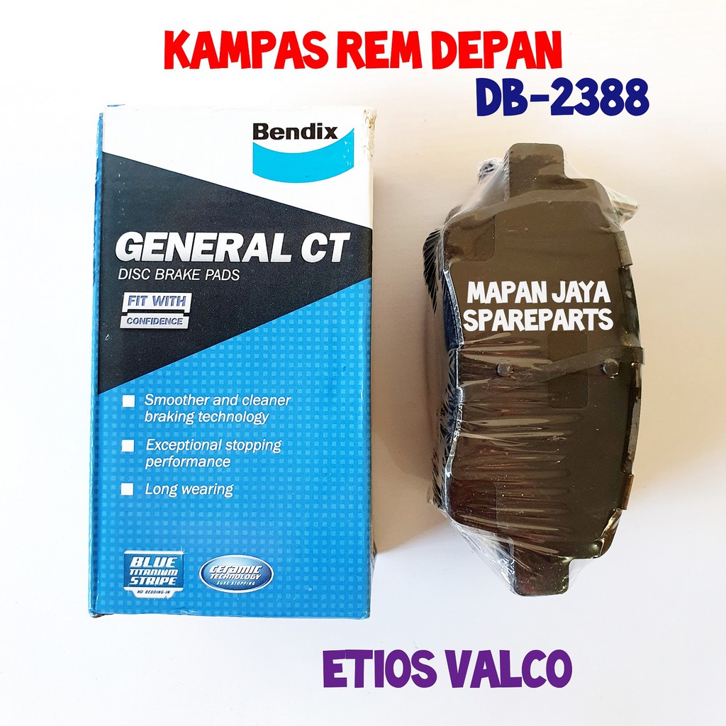 Jual BRAKE PAD BENDIX - KAMPAS REM DEPAN ETIOS VALCO | Shopee Indonesia