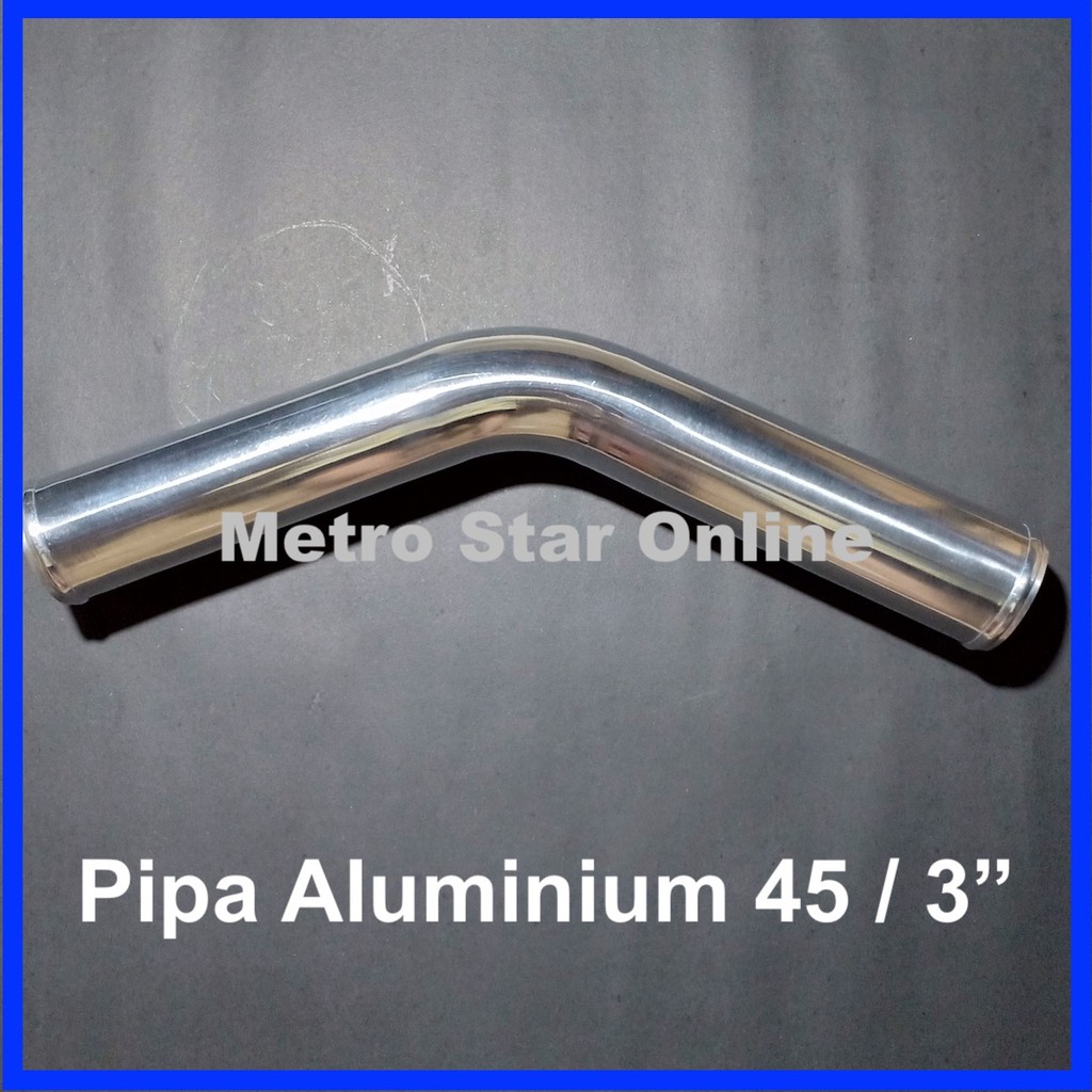 Jual Pipa Aluminium 45 Derajat 3" Pipa Intercooler Pipa Turbo Pipa ...