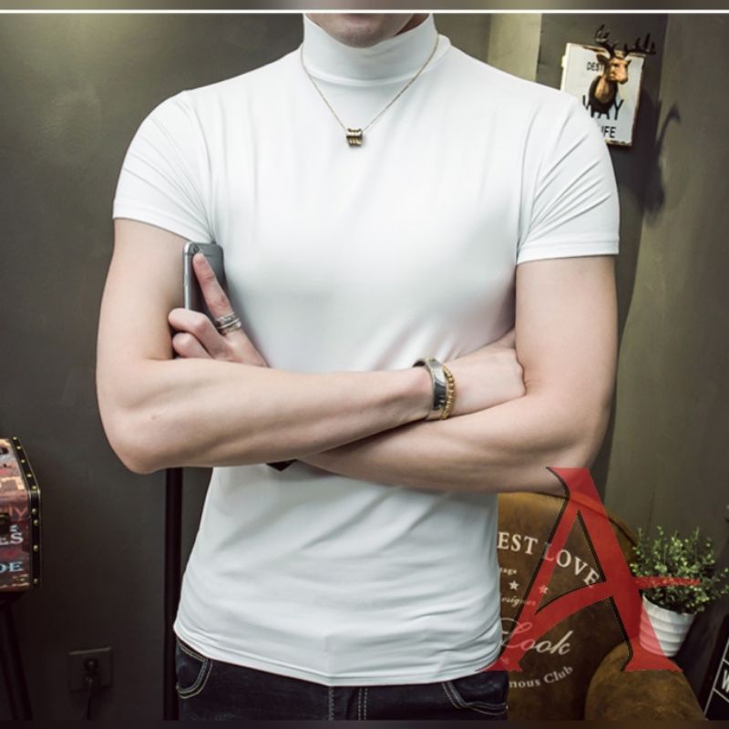 Jual COD Premium Baju Kaos Cowok Turtle neck Turtleneck Coklat Hitam ... Jual COD Premium Baju Kaos Cowok Turtle neck Turtleneck Coklat Hitam ...