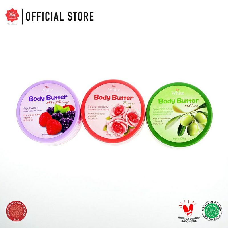 Jual Viva White Body Butter 200gr (tersedia 3 varian) | Shopee Indonesia