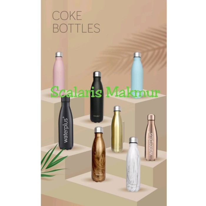 Jual Coke Bottle 500ml / Botol minum sus304 / CKB-011 waterplus / Botol minum stainless steel ...