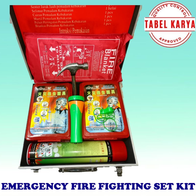 Jual EMERGENCY FIRE-FIGHTING SET KIT LENGKAP/PEMADAM KEBAKARAN MINI ...