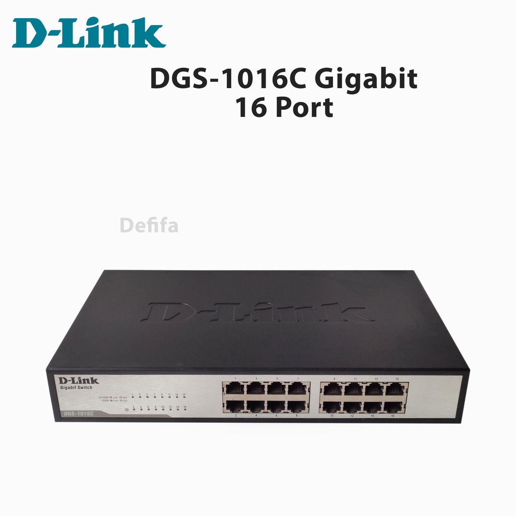 Jual D-Link DGS-1016C 16-Port Gigabit Switch Desktop Rackmount Metal ...