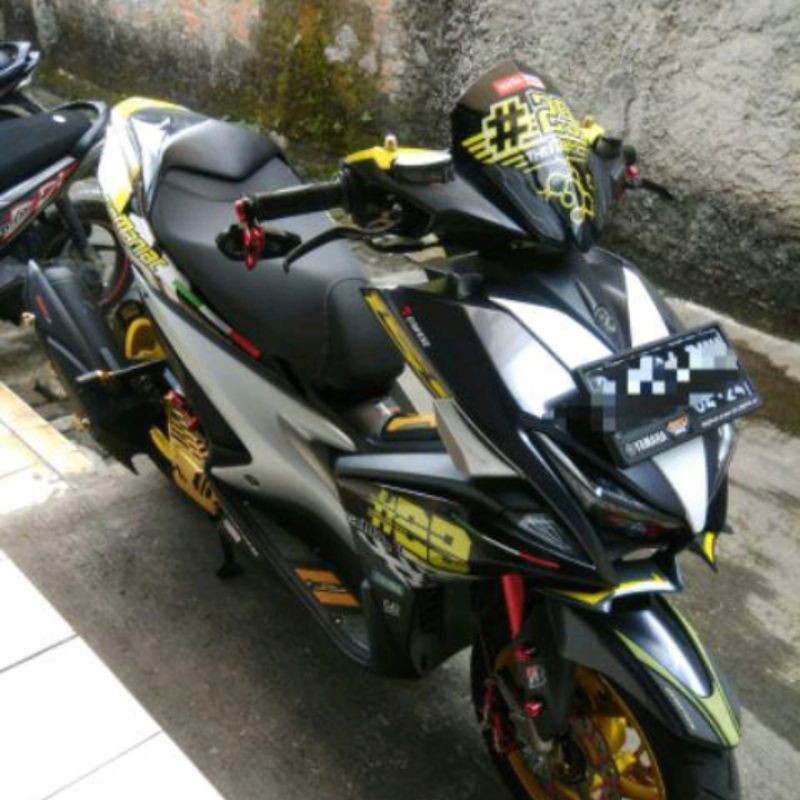 Jual SINGLESEAT YAMAHA AEROX WINGLET AEROX COVER JOK AEROX SINGLE SEAT ...