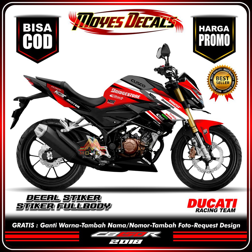 Jual decal stiker cb150r facelift fullbody racing custom-decal stiker ...