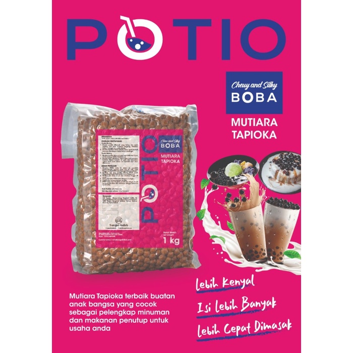 Jual PREMIUM POTIO BOBA 1KG KEMASAN ORI | Shopee Indonesia