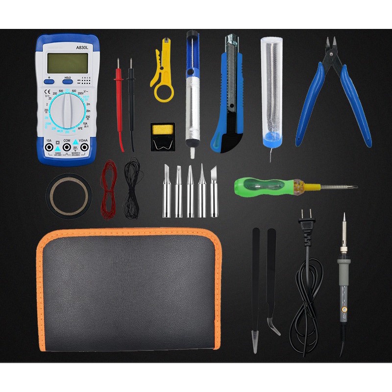 Jual Multitester Set Multimeter Set Solder 60W Soldering Iron Tool Set ...