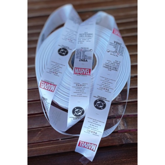 Jual label pita satin printing bisa mix beda desain dalam 1 ukuran ...