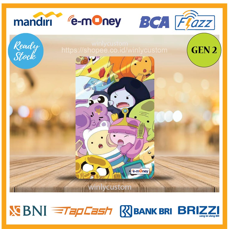Jual KARTU EMONEY E TOLL ANIME ADVENTURE TIME CUTE E MONEY MANDIRI ...