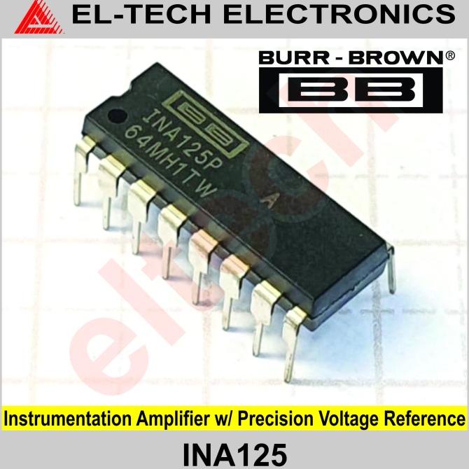 Jual INA125 INA 125 Instrumentation Amplifier & Precision Voltage ...