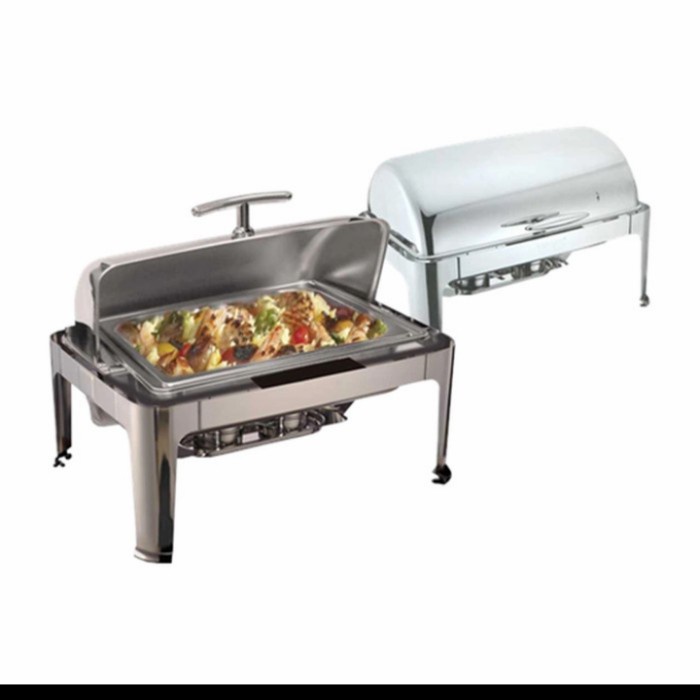 Jual getra chafing dish roll top persegi segi 9liter yf723 | Shopee ...