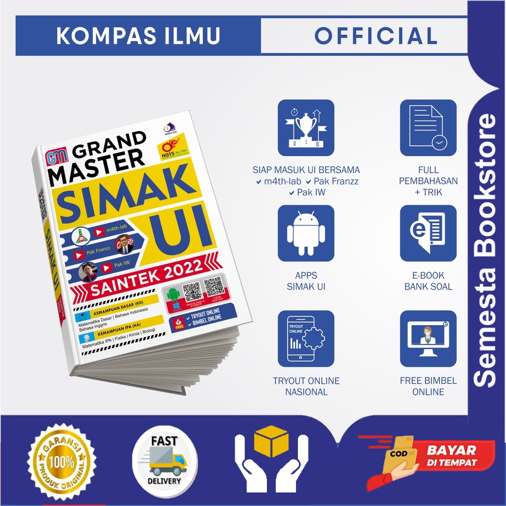 Jual Buku SIMAK UI - Grand Master Simak UI Saintek 2022 - Buku Ori ... Jual Buku SIMAK UI - Grand Master Simak UI Saintek 2022 - Buku Ori ...