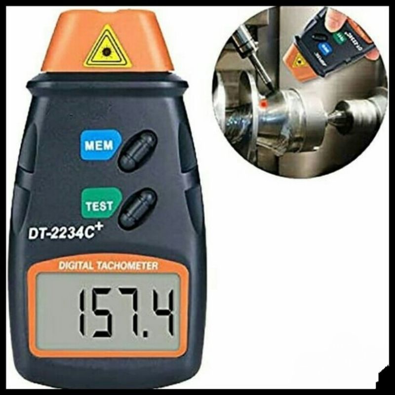 Jual Alat Ukur Kecepatan Putaran Digital Laser Infrared Tachometer RPM ...
