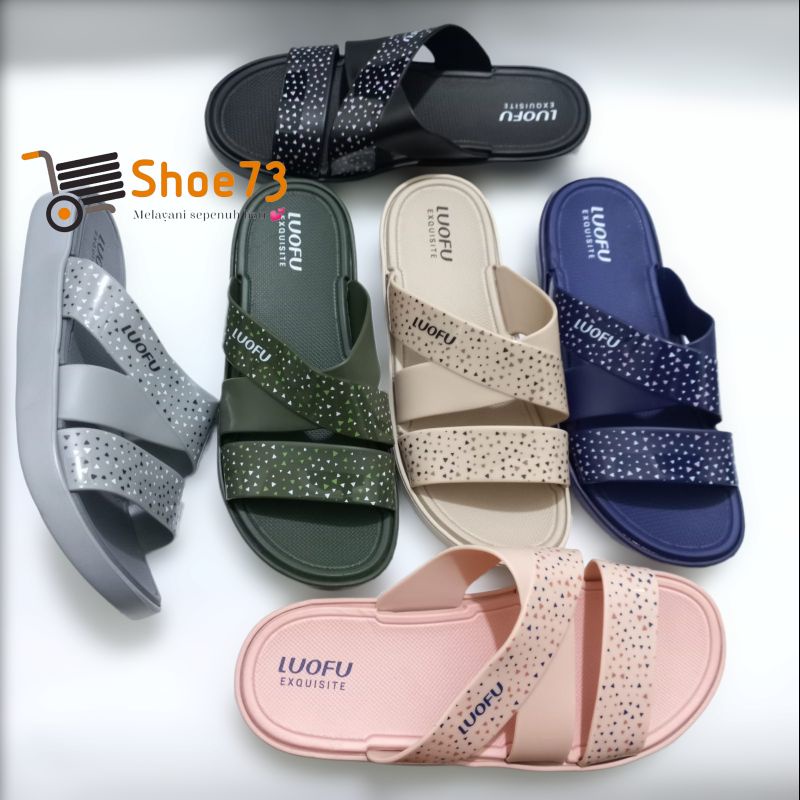 Jual LUOFU E 7185 - E17SB6 SIZE 36-40 ORIGINAL l Sandal Selop jelly ...