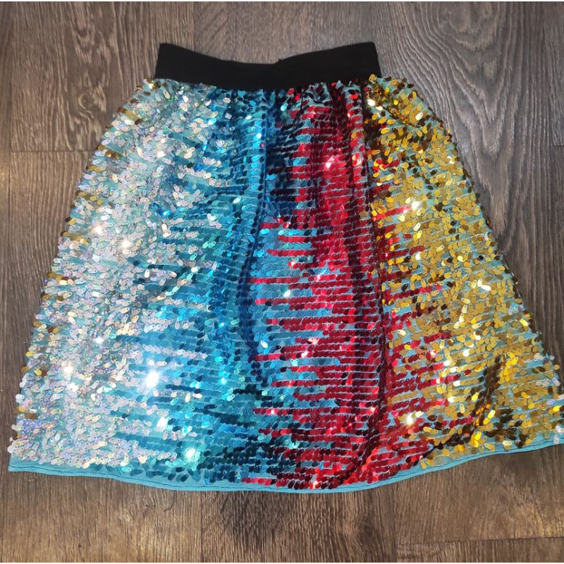 Jual Kopuka kids - Rok anak perempuan sequin rainbow premium cantik ...