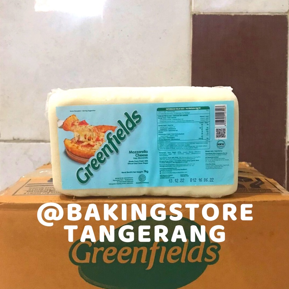 Jual Keju Mozarella Greenfields 1 Kg | Mozarella Cheese Greenfields ...