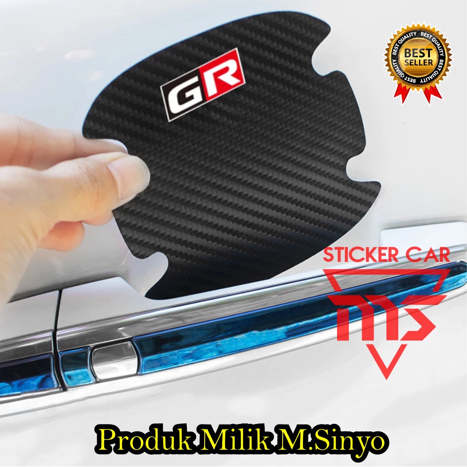 Jual Sticker karbon 3d toyota gr sport pelindung handle mobil raize ...