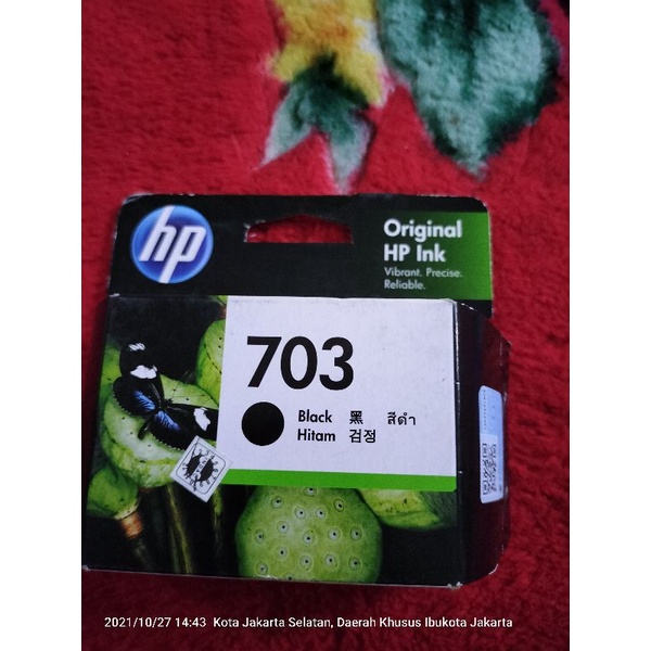 Jual cartridge hp 703 black Atau color original harga per pis silahkan di order | Shopee Indonesia