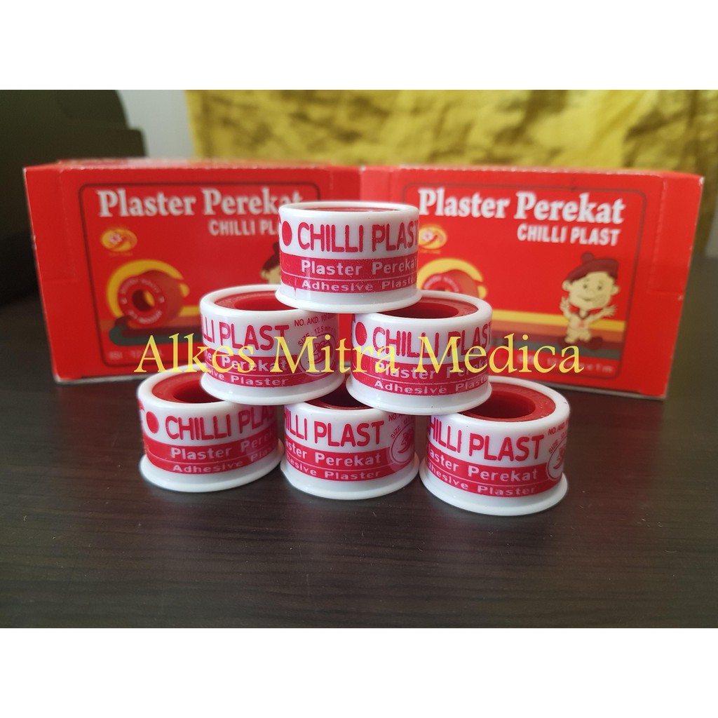 Jual Chilli Plast 1.25cm x 1m / Plaster Perekat Rol / Plester Coklat ...