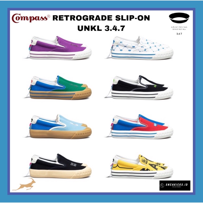 Jual [ORIGINAL] SEPATU COMPASS X UNKL347 RETROGRADE SLIP-ON LIMITED ...