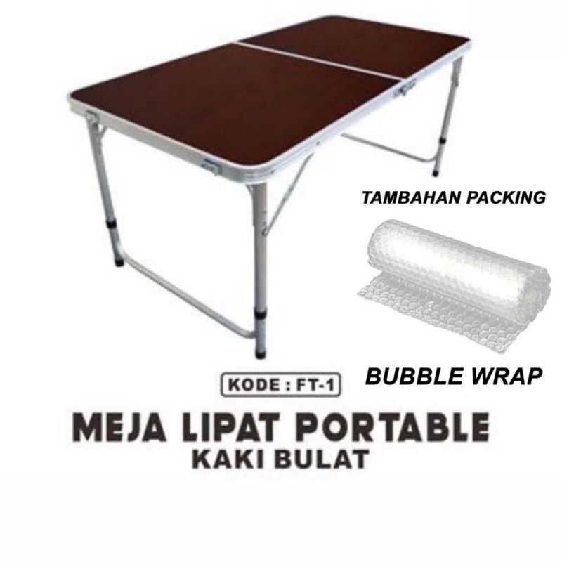 Jual Meja Koper Lipat Portable Besi aluminium Tebal anti karat / Meja ...