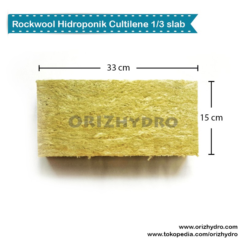 Jual Rockwool Hidroponik Cultilene 1/3 Slab | Shopee Indonesia