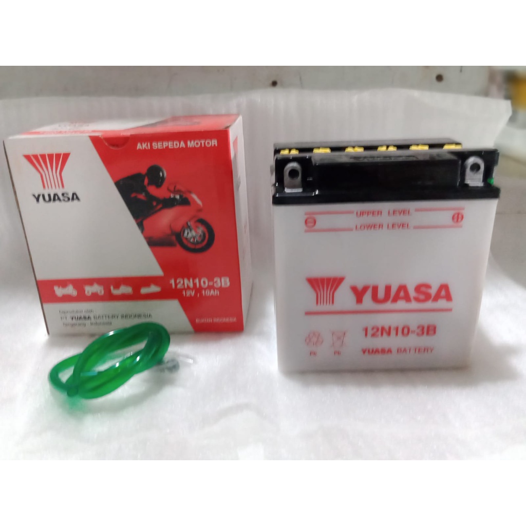 Jual AKI MOTOR YUASA/12IN10-3B AKI BASAH VESPA EXL | Shopee Indonesia