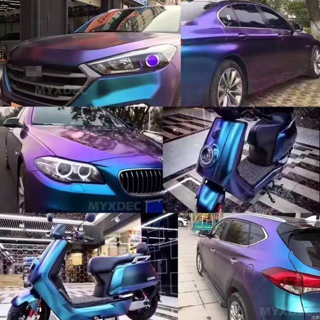 Jual Stiker Mobil Motor Bunglon Metalic Chameleon | Shopee Indonesia