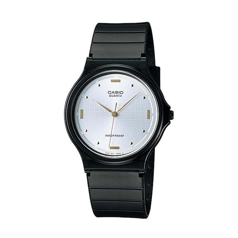 Jual CASIO Jam Tangan Pria [MQ-76-7A1LDF] Black White | Shopee Indonesia
